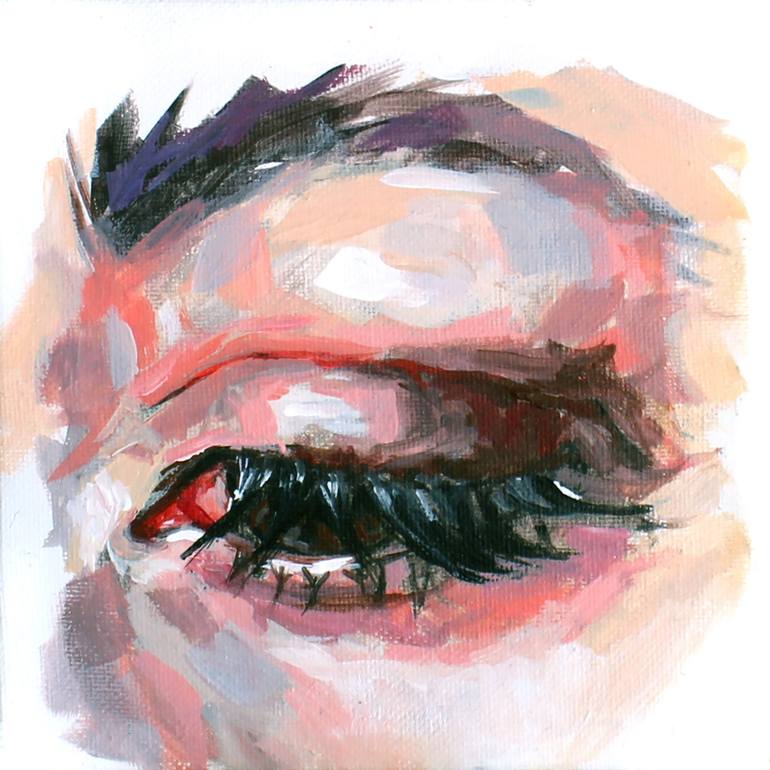 Eye 6 -Mini Painting Painting by Alexandra Andreica | Saatchi Art