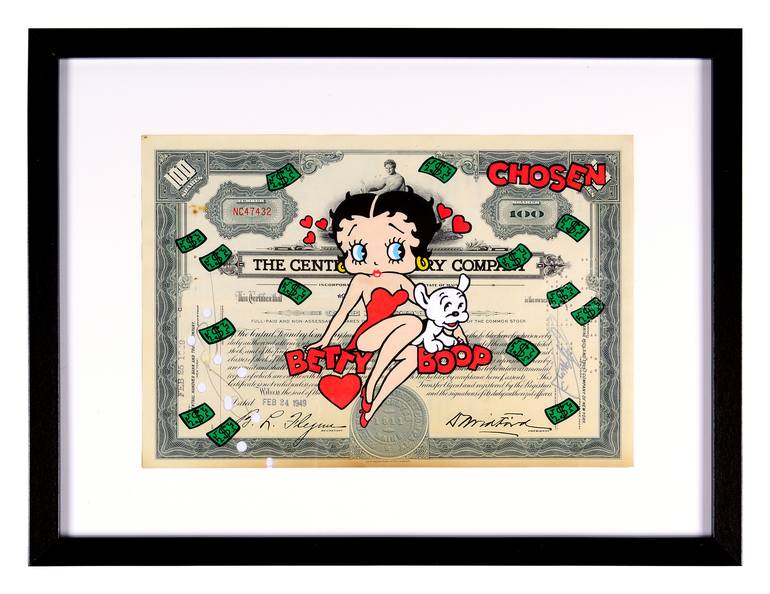 Betty Boop Cash Money Drawing by Chosen Art | Saatchi Art