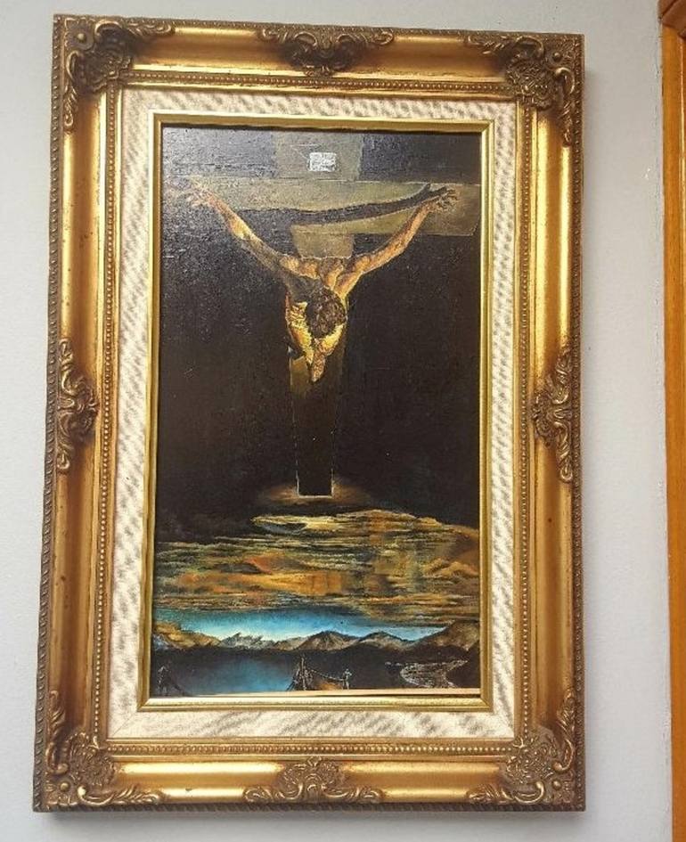 Christ of Saint John of the Cross Painting by Georges Baron | Saatchi Art