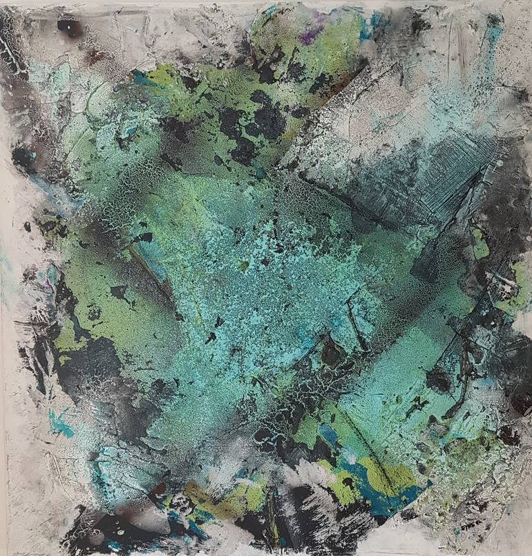 Turquiose Painting by Stephanie Koob | Saatchi Art