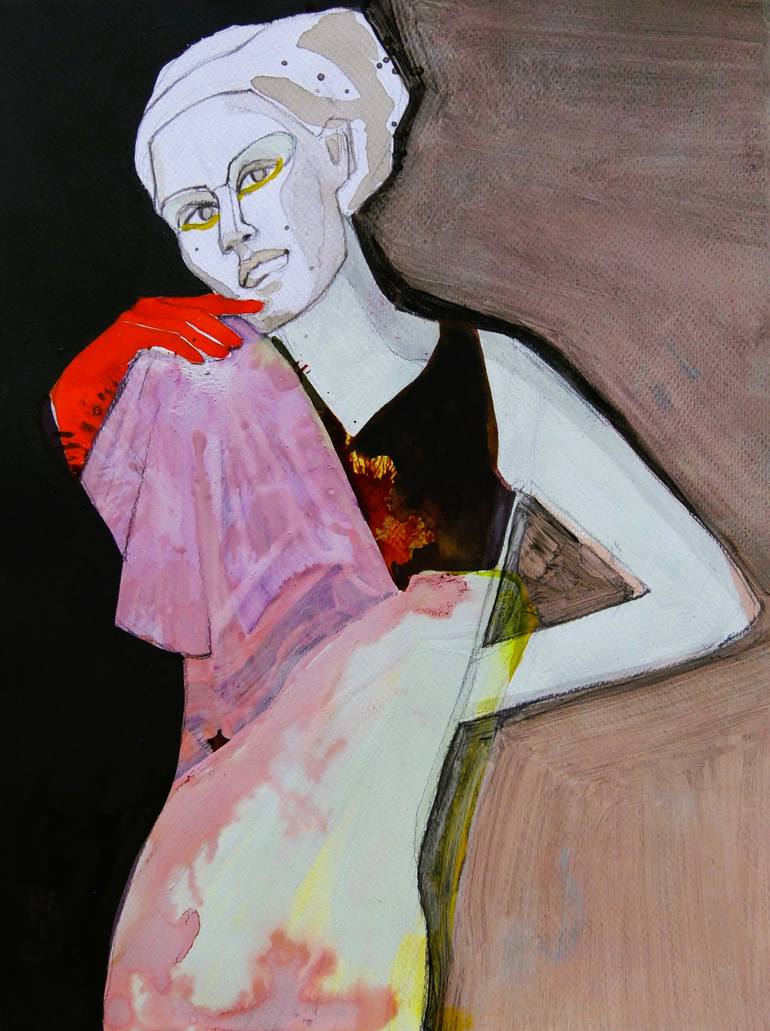 SEDUCTRESS Painting by Doris Schmitz | Saatchi Art