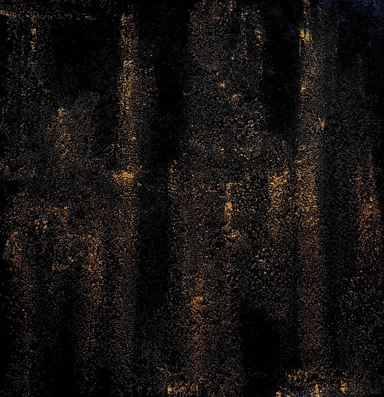 Dripping Gold - Texture Abstract Painting by Akash Bhisikar | Saatchi Art