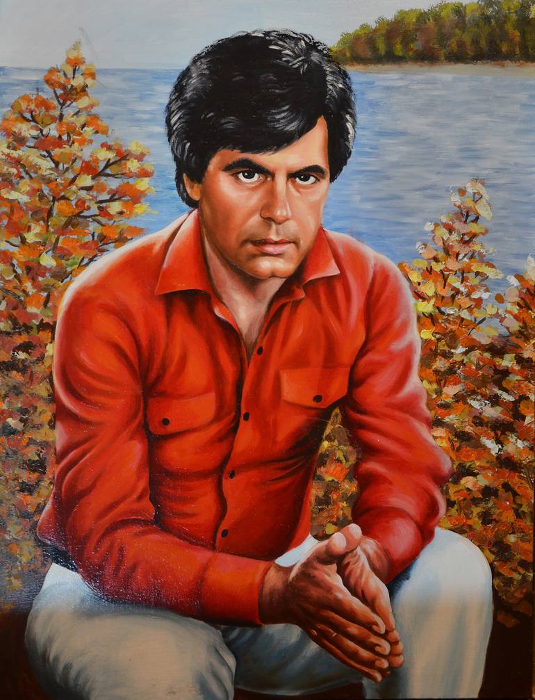 Portrait of Moldovan actor Grigore Grigoriu Painting by Alexandra ...