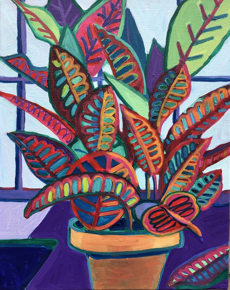 Jeff’s Croton Petra Painting by Debra Bretton Robinson | Saatchi Art