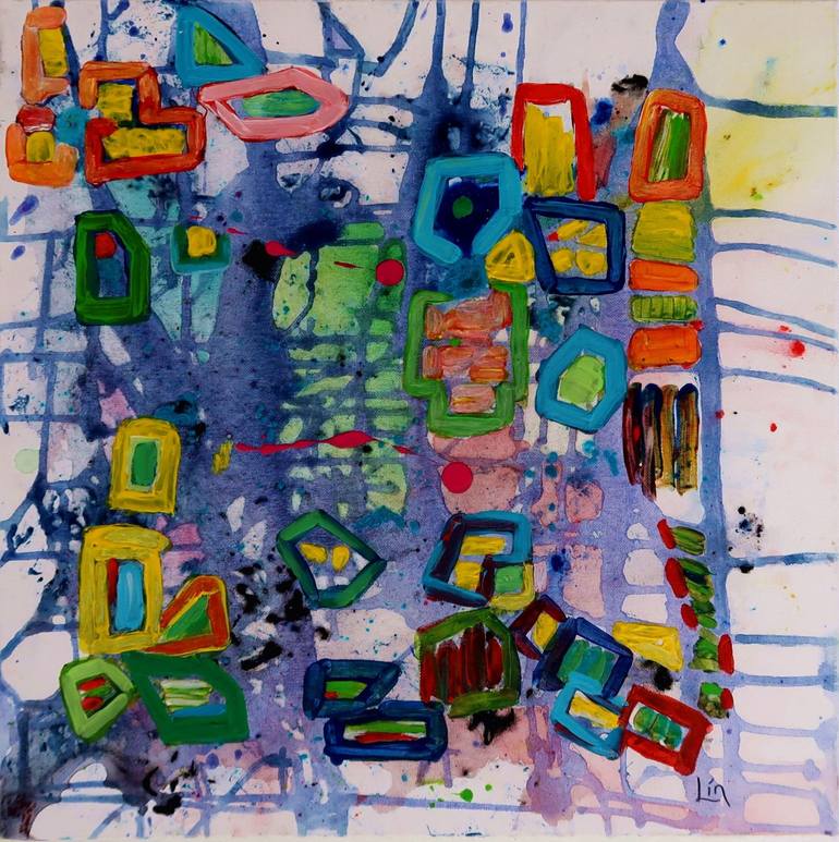 Trying Painting by Lin Gelauff | Saatchi Art