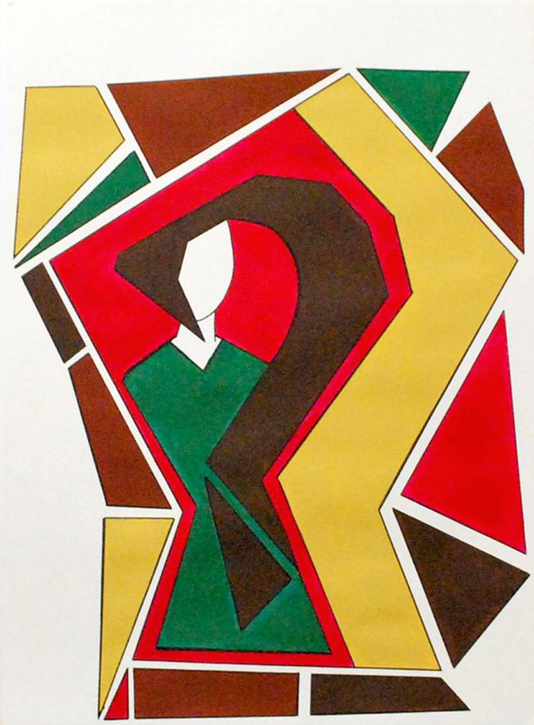 Grace Absi – Acrylic on paper – Question mark Painting by Grace Absi ...