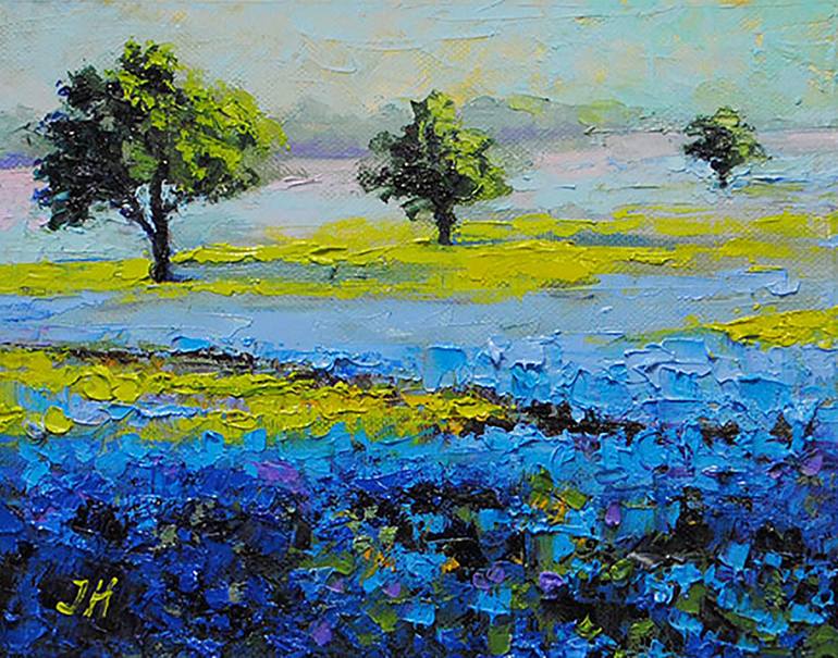 Spring in Texas Painting by Julia Herrero-Utiasheva | Saatchi Art