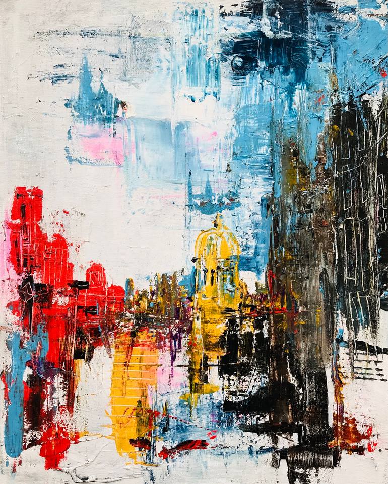 Red London Painting by Neil Whitehead | Saatchi Art