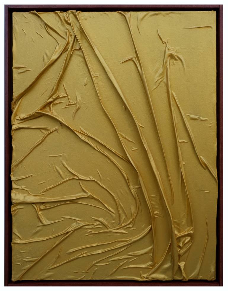 Tensioni Elastiche Gold 01 Painting by Elastic Group Of Artistic ...