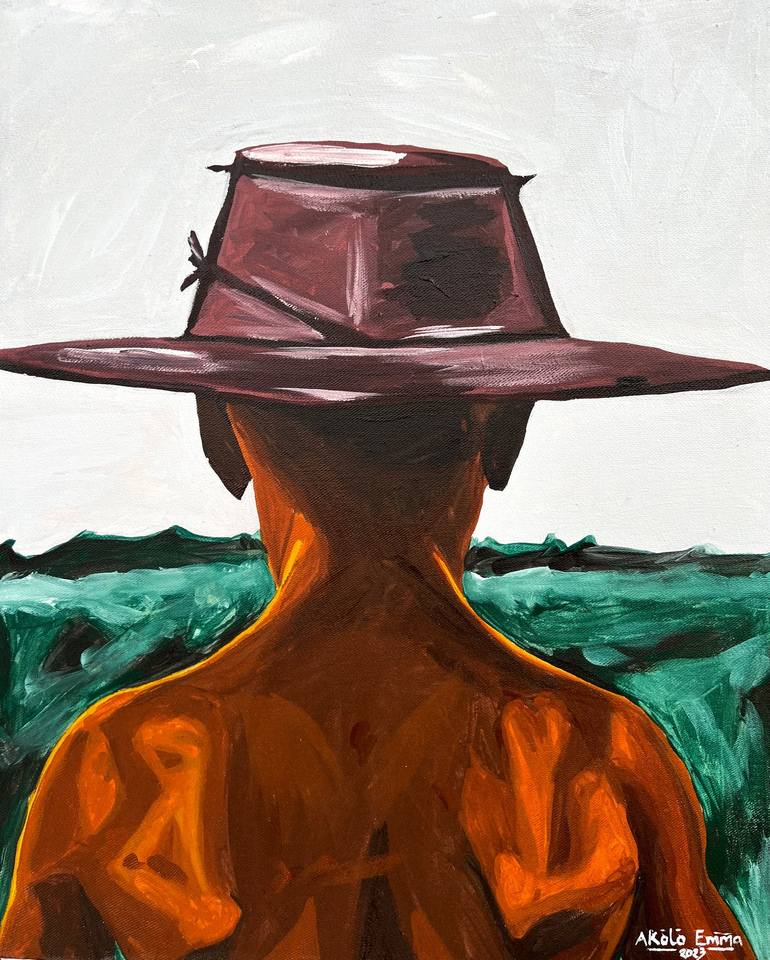 Behind me Painting by Emmanuel Akolo | Saatchi Art