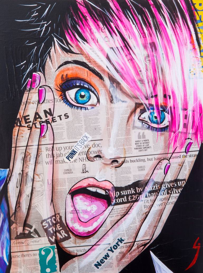 Punk-Shock Collage by Conrad Crispin Jones | Saatchi Art