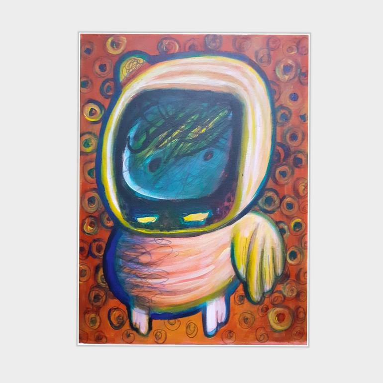 Robot bird Painting by Nima Javan | Saatchi Art