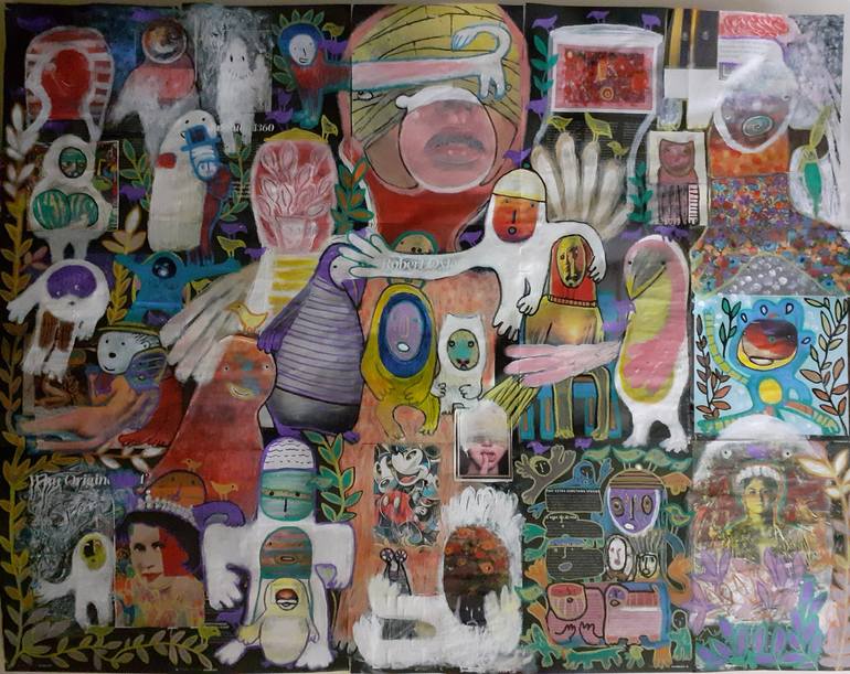 Parallel words Painting by Nima Javan | Saatchi Art