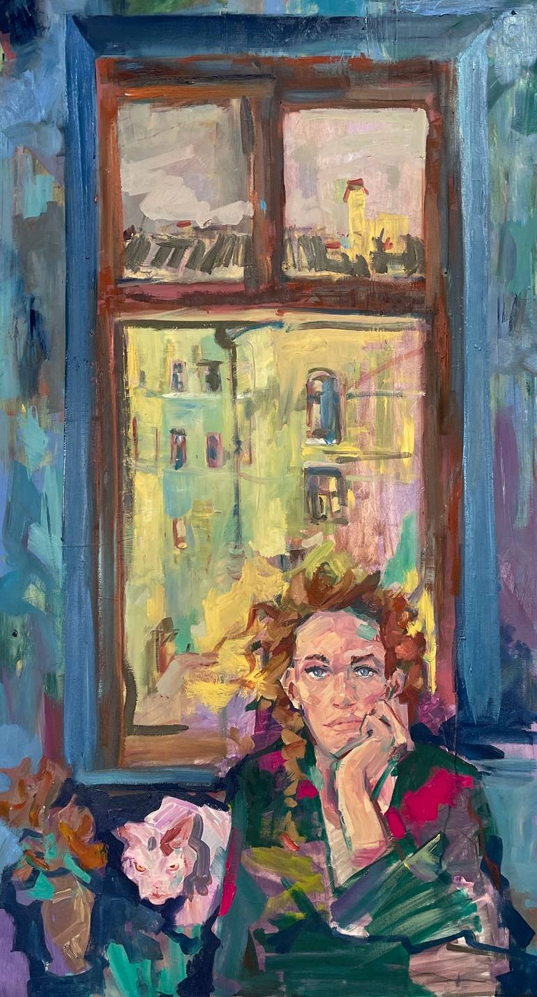 Window Painting by Arsentij Pawlow | Saatchi Art