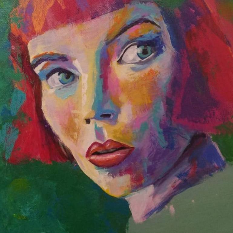 Watchful Eye Painting by Kiki Tolman | Saatchi Art