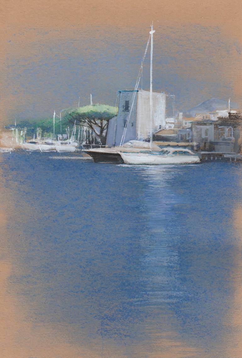 Port Grimaud. French Riviera. Drawing by Tatiana Alekseeva | Saatchi ...