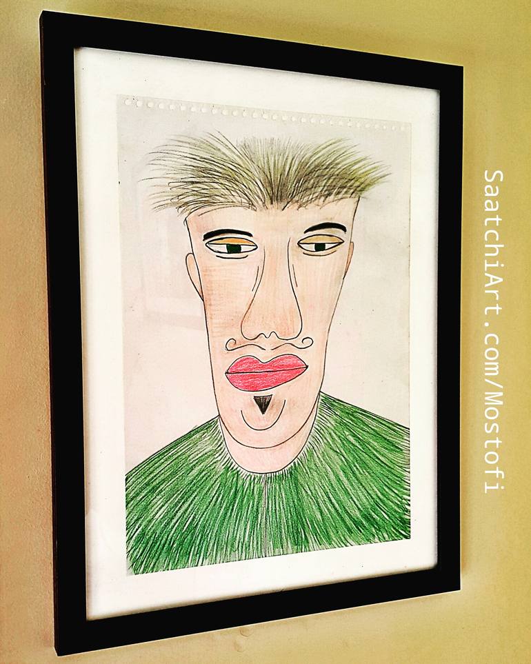 Geoff Drawing by Kambiz Mostofizadeh | Saatchi Art