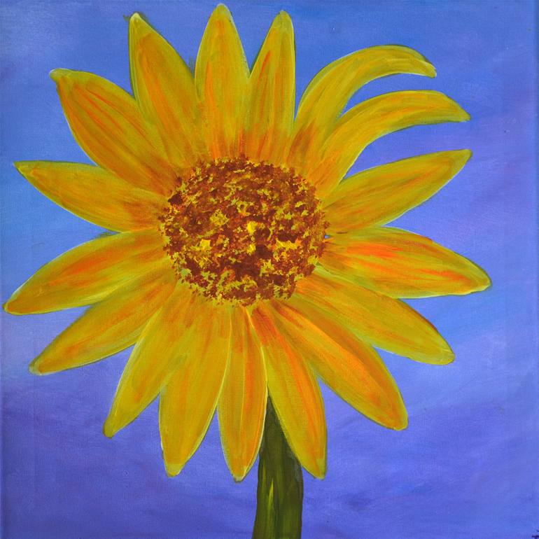 Sunflower Painting by Tanja Bell | Saatchi Art