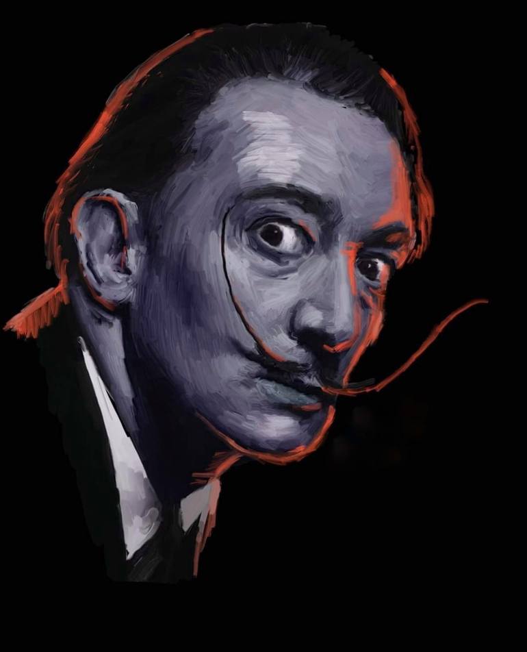 SALVADOR DALI Painting by Rajesh Manimala | Saatchi Art