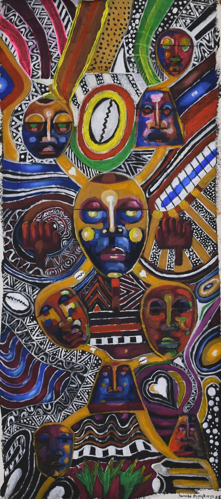 Black task Painting by Damola Ayegbayo | Saatchi Art