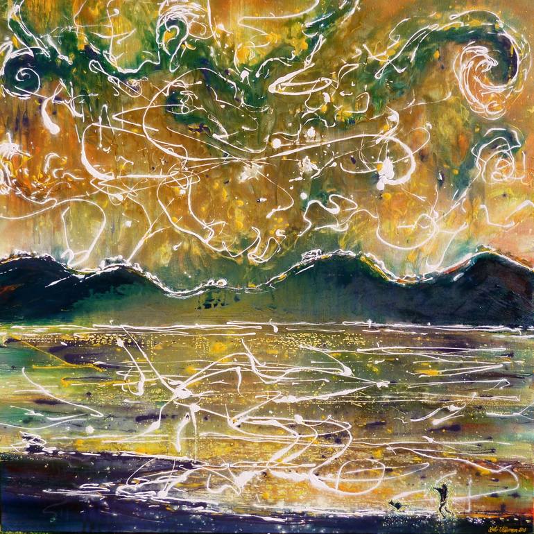 Transitions: Inner Reflections/Emotional Landscapes series Painting by ...
