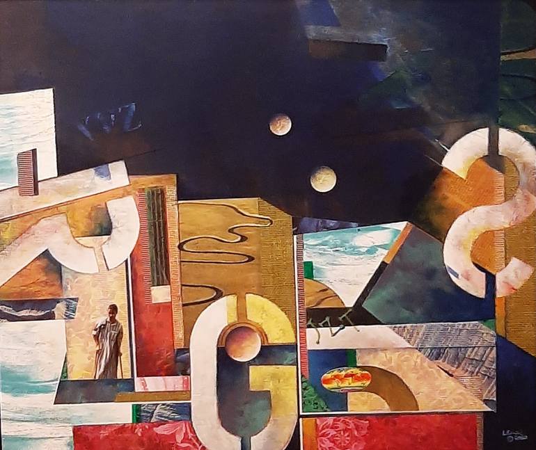 A Deepness In The Sky Collage by Frank Leake | Saatchi Art