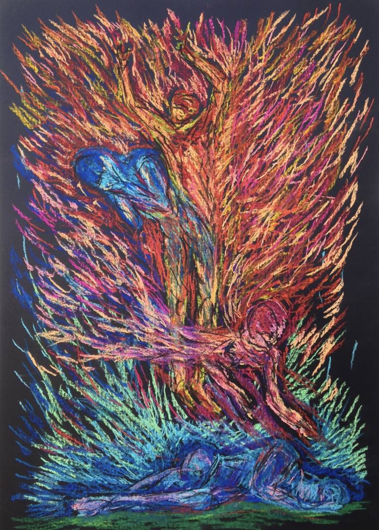 The stages of grief Drawing by Josemaría Bahena | Saatchi Art