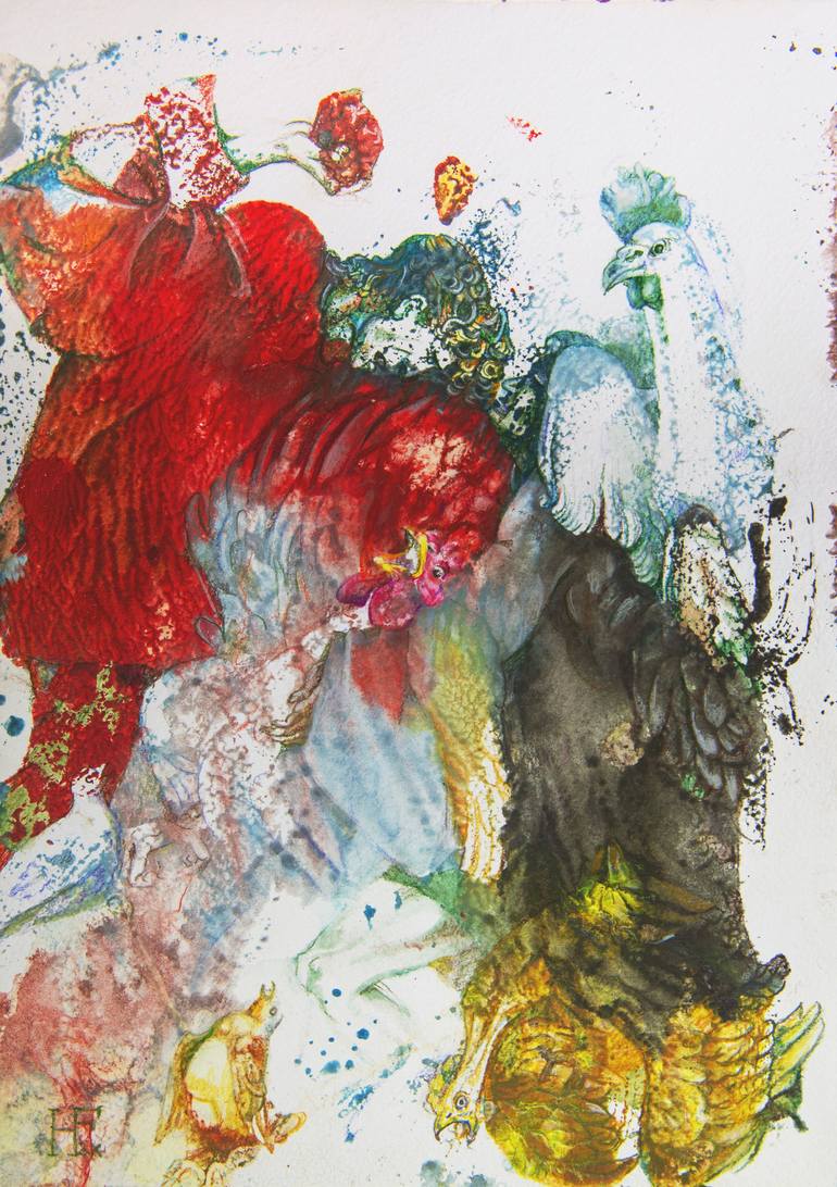 Hunger Drawing by Hanna Furs | Saatchi Art