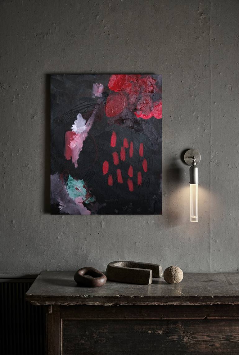 Myth about Prometheus in the presence of red stones. Painting by Luna ...