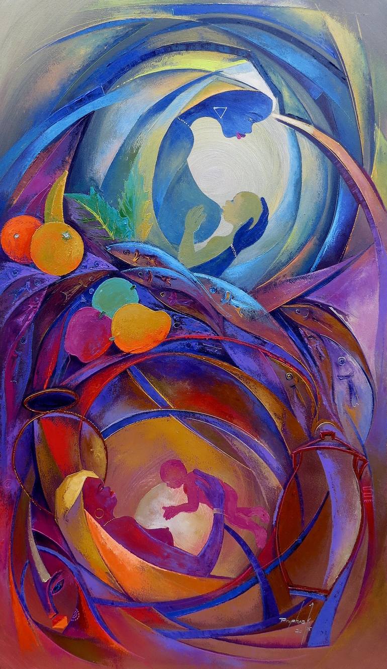 Growth and Development Painting by Samuel Prophask Asamoah | Saatchi Art