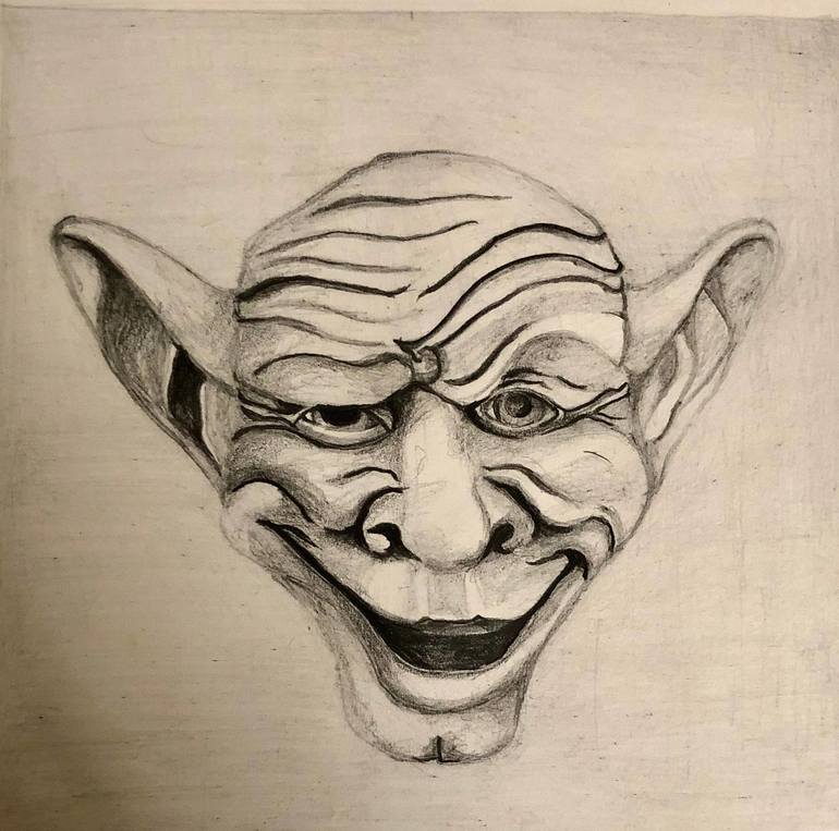 Gargoyle Drawing by Shahana Afaq | Saatchi Art