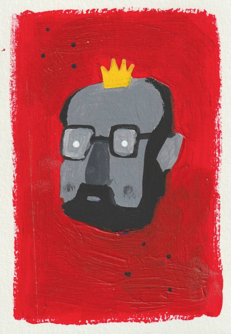 Four Eyed King Painting by Robert Filiuta | Saatchi Art