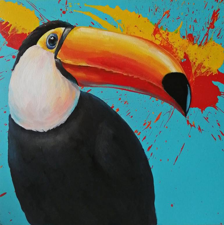 Toucan Painting by Irina Yasko | Saatchi Art