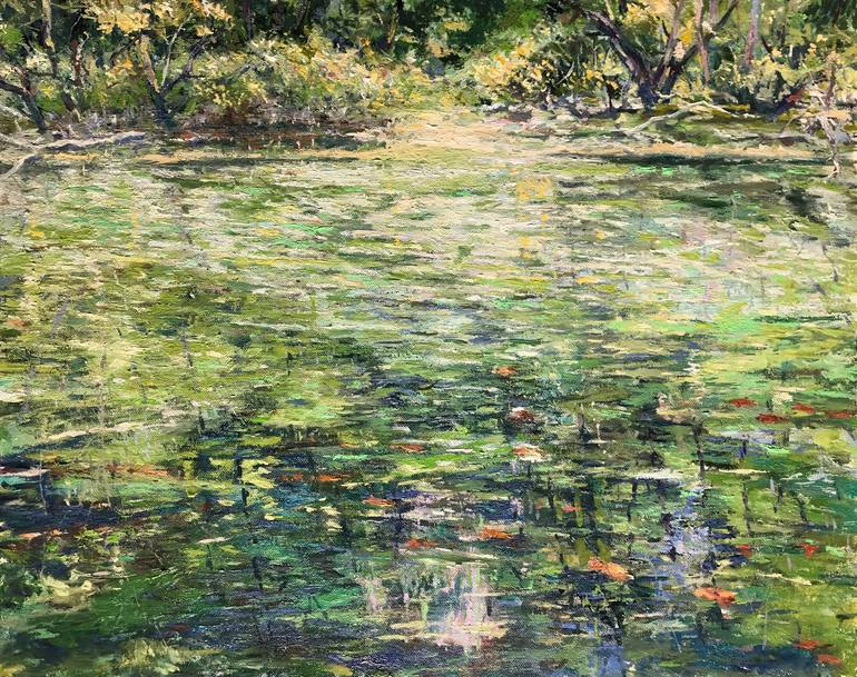 Loch Raven Reservoir off of Morgan Mill Rd Painting by Steven Hagy ...