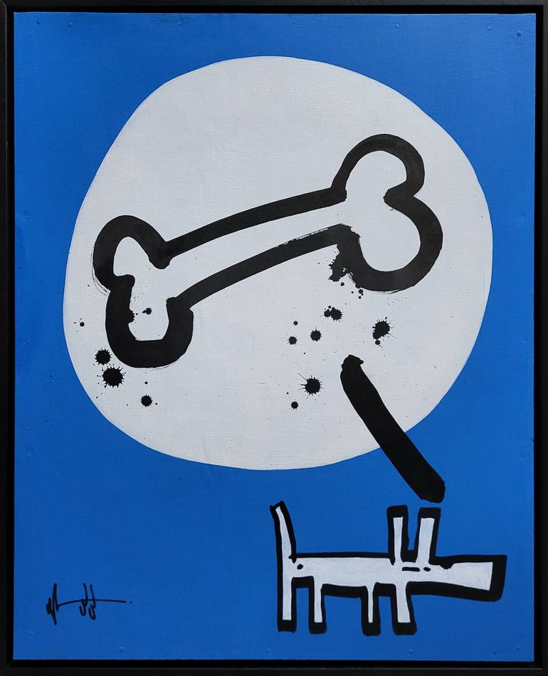 Bone Painting by Well Well | Saatchi Art