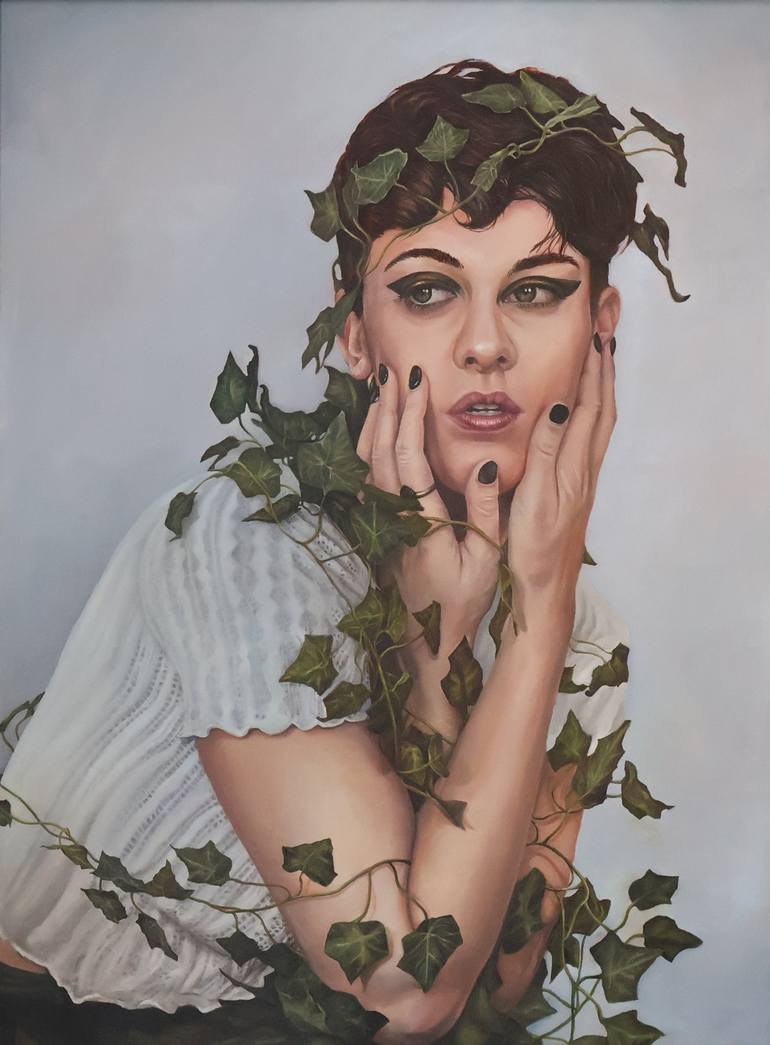 Ivy Lady Painting by Andrew Keltar Studios | Saatchi Art