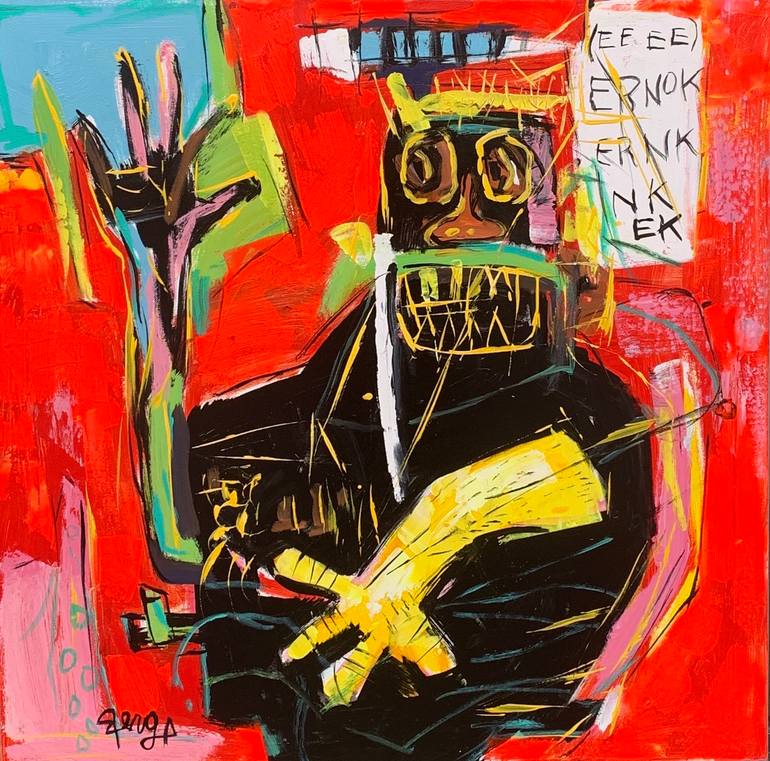 Epic Basquiat Painting by Mona Berga | Saatchi Art