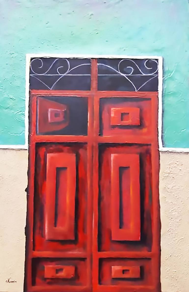 The Red Painting by Nasser Moreno | Saatchi Art