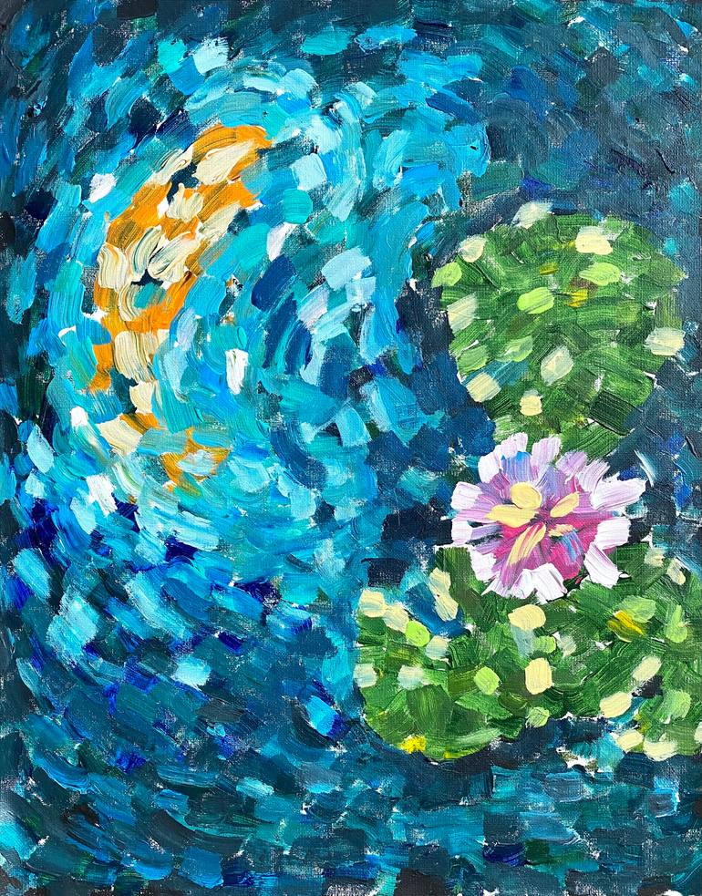 Koi, 1 Painting by Albert Hawks | Saatchi Art