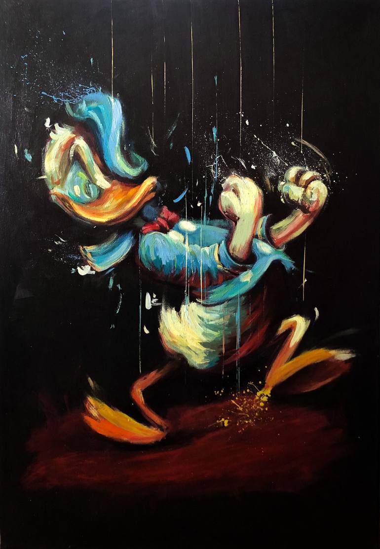 Donald Duck Painting by Vera Konstantinova | Saatchi Art