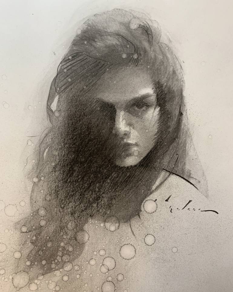 Cool As A Fan Drawing by Chelsea Lang | Saatchi Art