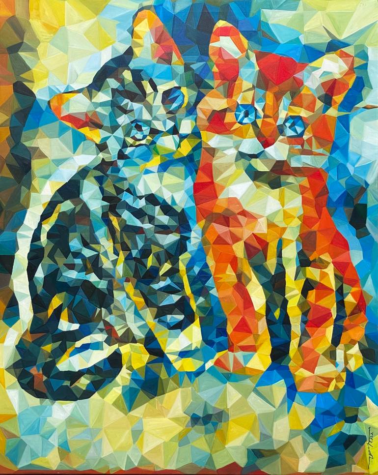 Duo Painting by Thuy Nguyen | Saatchi Art