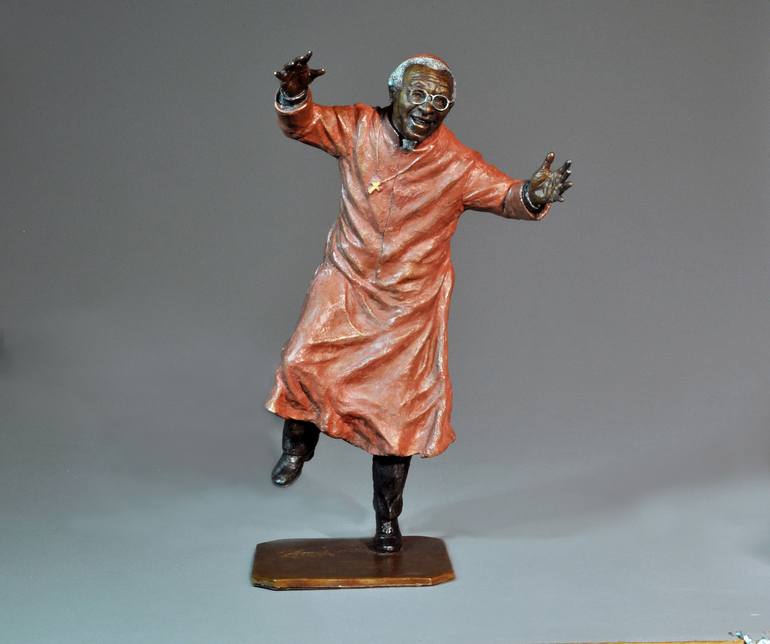 Archbishop Desmond Tutu Outdoor Sculpture by Barry Jackson | Saatchi Art
