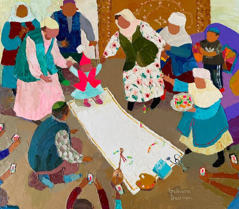 First steps Painting by Gulnara Dairova | Saatchi Art