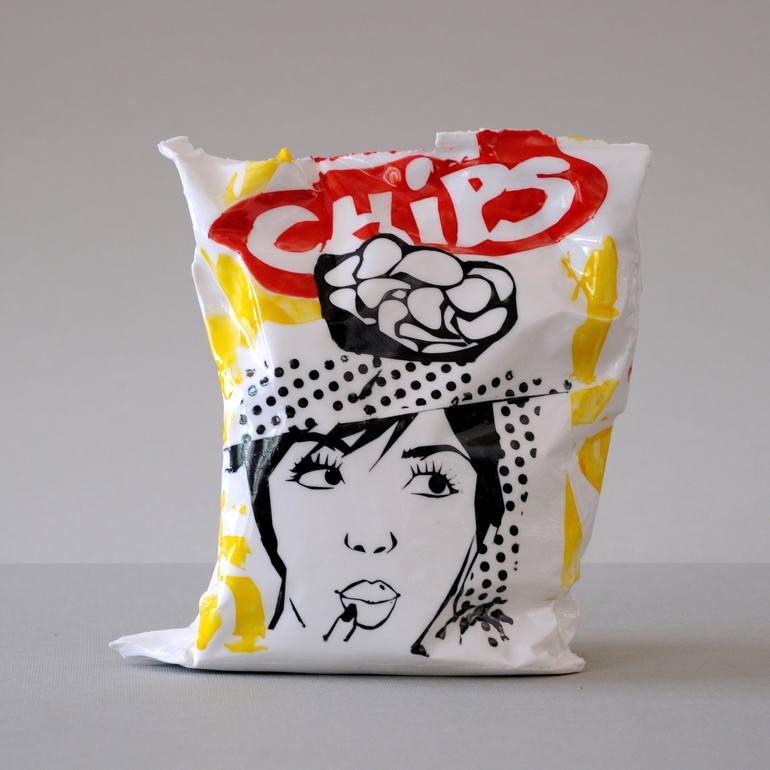 I love chips Sculpture by Gcm Ceramic | Saatchi Art