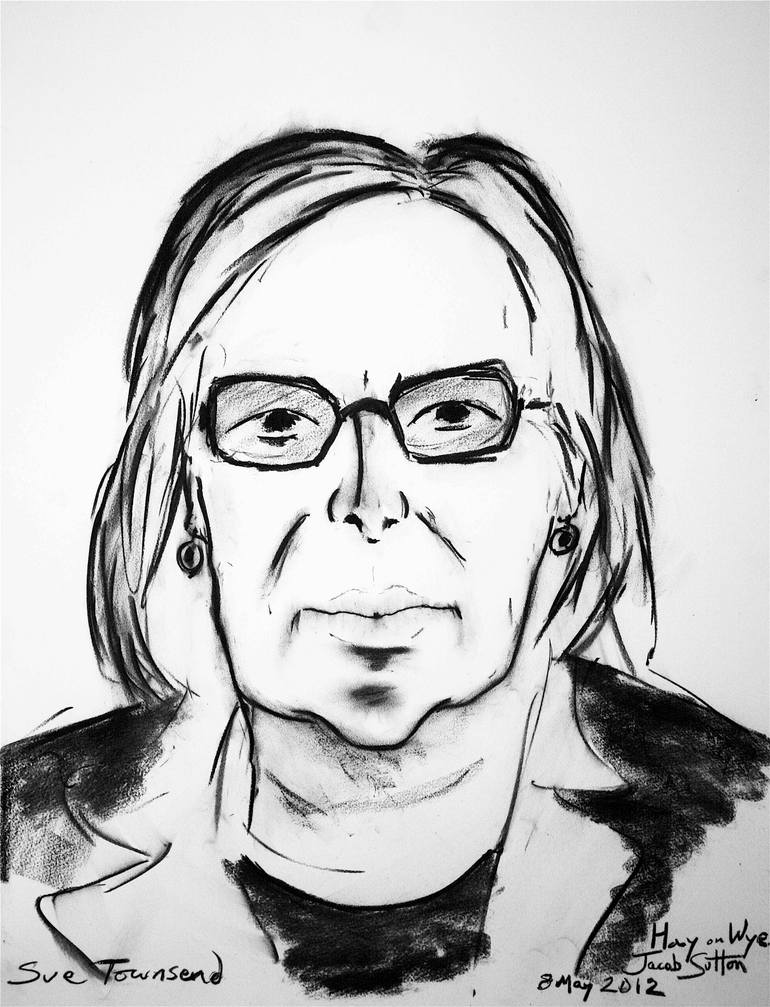 Sue Townsend Drawing by Jacob Sutton | Saatchi Art