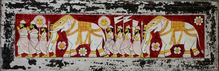 dalada perahera temple painting of sri lanka Painting by Pushpika ...