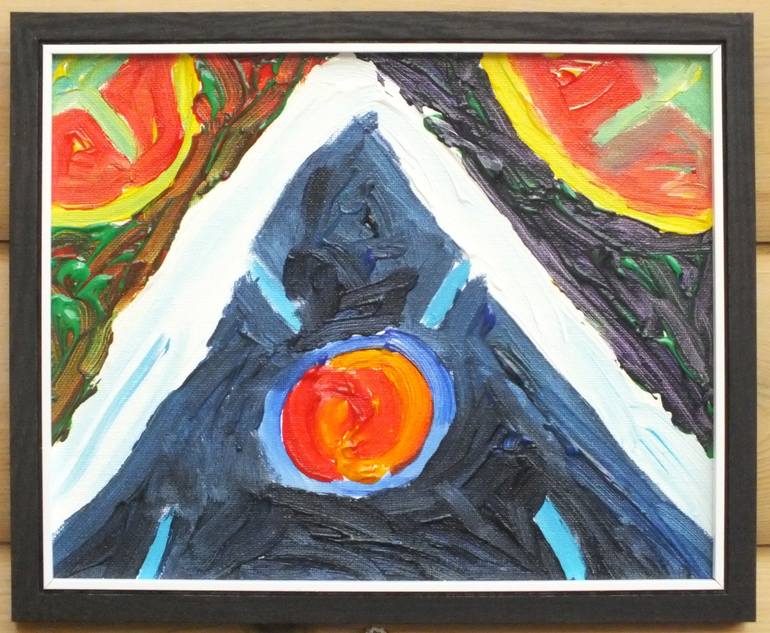 Organic Abstract Painting, Within This Core Lies..., Framed, Signed ...