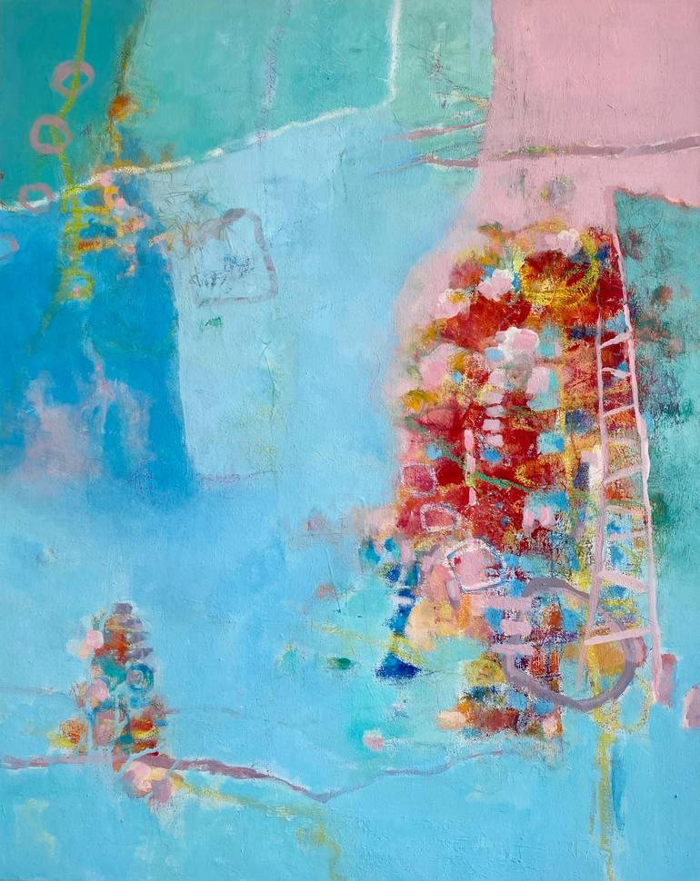 Dancing the streets of heaven Painting by Jenny Shaw | Saatchi Art