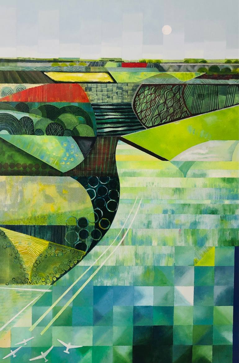 A Gliders View Painting by Janette Ralph | Saatchi Art